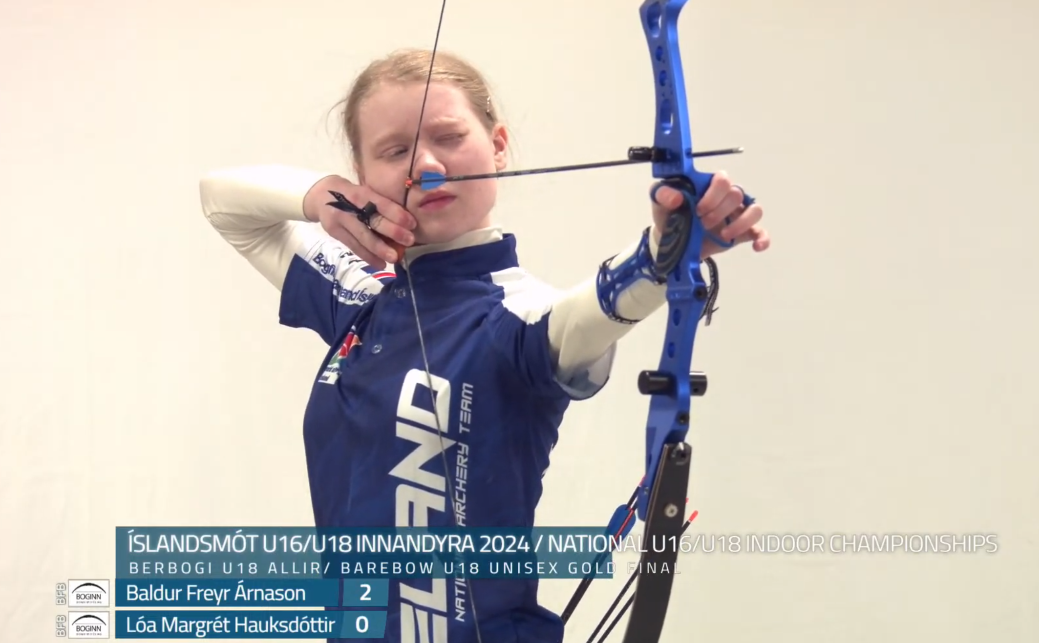 Lóa Margrét Hauksdóttir tvöfaldur Íslandsmeistari og með Íslandsmet á ...